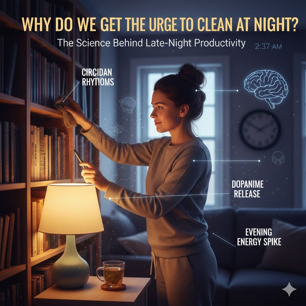 Why Do We Get the Urge to Clean at Night? The Science Behind Late-Night ...